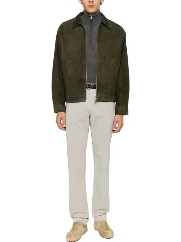 Etro Half-zip Pegasus-embroidered Sweater - Grey