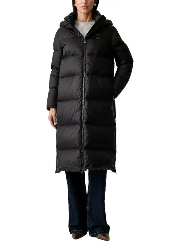 BLAUER. Celia Quilted Hooded Coat - Black