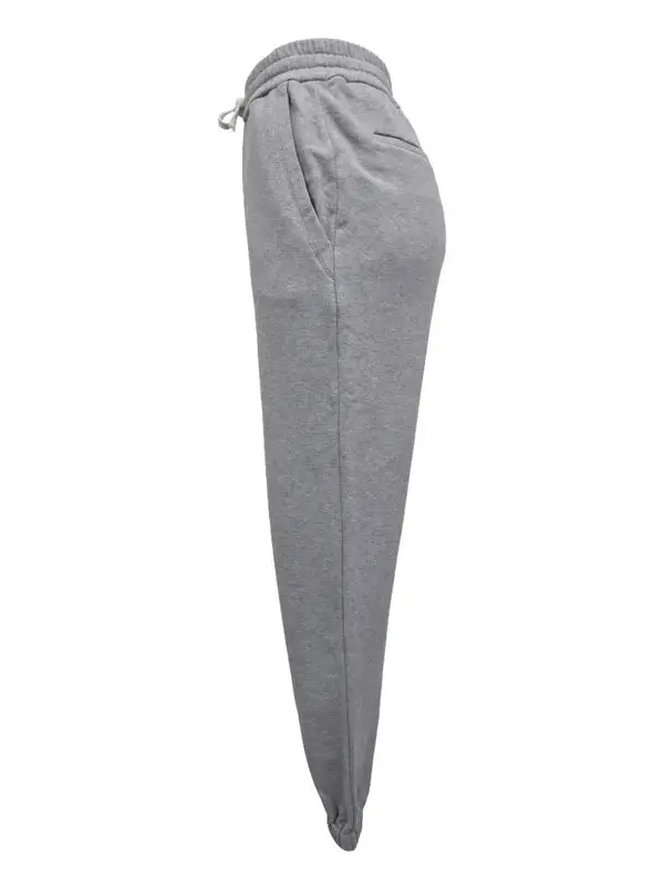 Miu Miu Embroidered-logo Track Pants - Grey