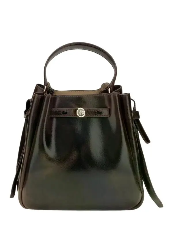 Tory Burch Romy Distressed Bucket Bag - Brown