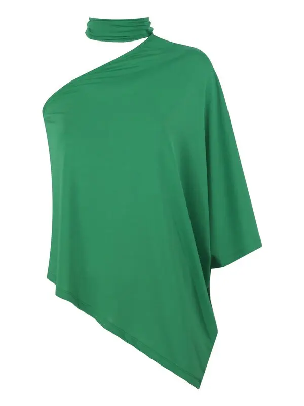 N'ONAT Beyonce One Shoulder Evening Top - Green