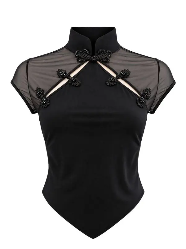 ROOM 24 May Crop Top - Black