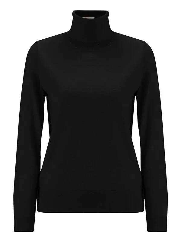 PERALUNA Valeria Fine Turtleneck Pullover Anthracite - Grey