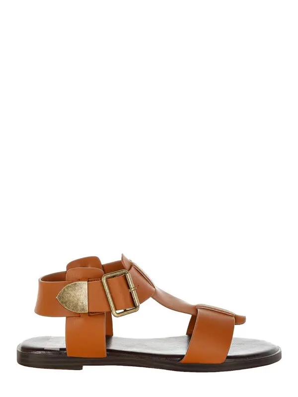 RAG & CO Shayla Gladiator Flat Sandals In Tan By - Brown