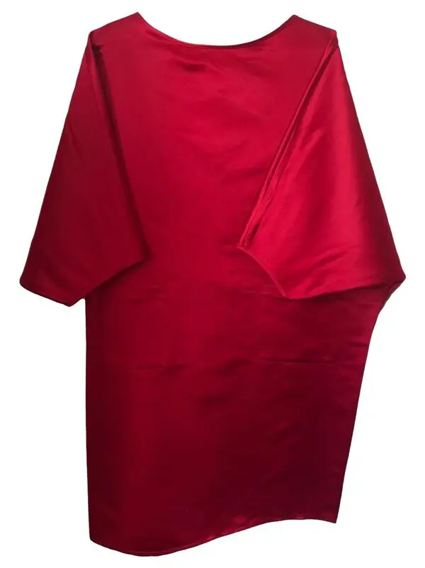 MONICA MAHONEY Satin Isabella Dress - Red