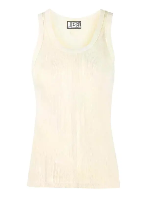 DIESEL® T-anky-c1 Ribbed Tank Top - Yellow