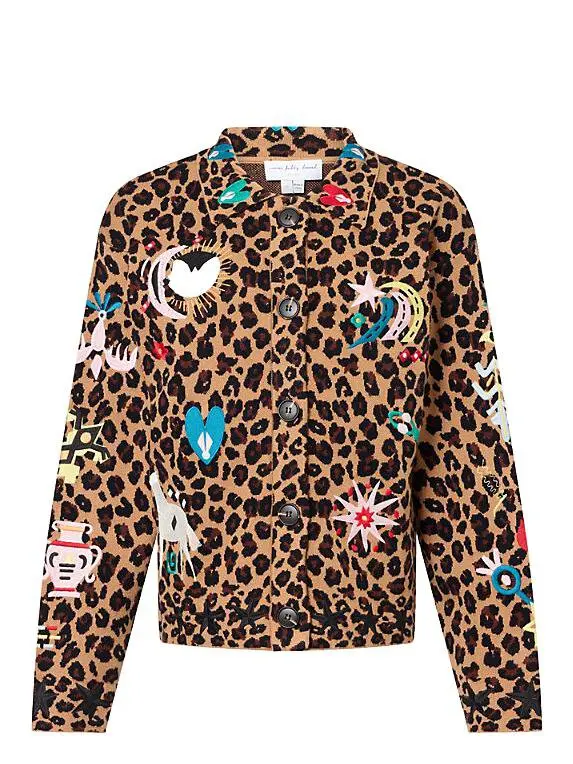 NEVER FULLY DRESSED Ayla Embroidered Woven Cardigan - Multi