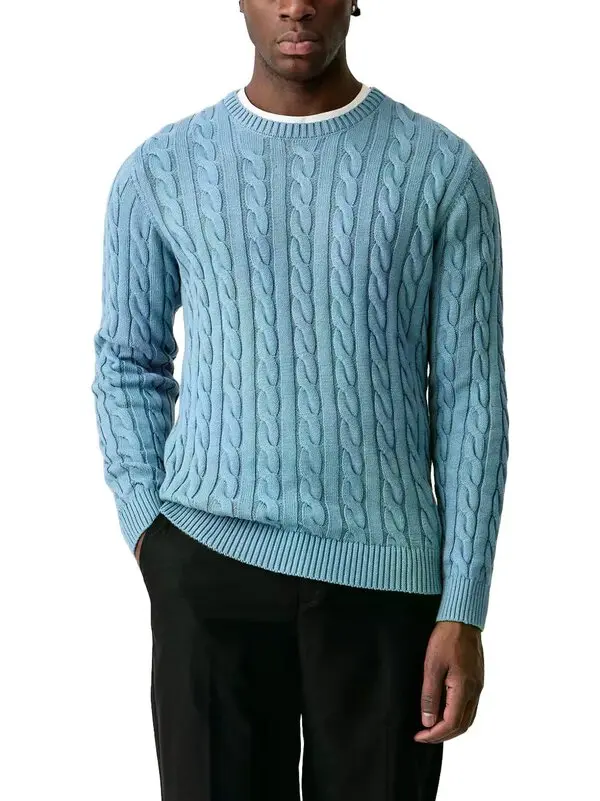 Lindbergh Cable-knit Sweater - Blue