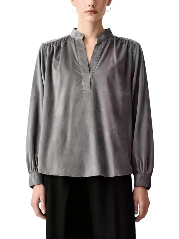 Marc O'polo Gathered-detail Blouse - Grey