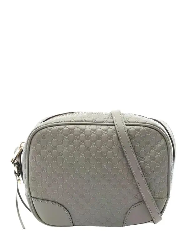 Gucci 2010s Micro Gg Guccissima Bree Shoulder Bag - Grey