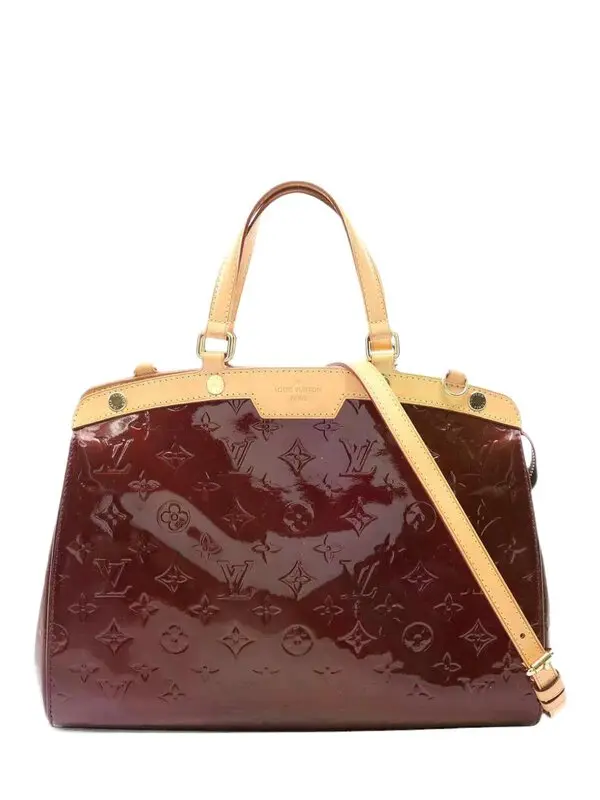 LOUIS VUITTON 2013 Mm Brea Monogram Vernis Tote Bag - Red