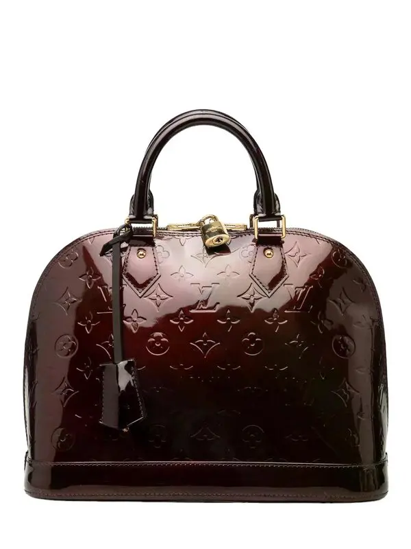 LOUIS VUITTON 2010 Monogram Vernis Alma Pm Handbag - Purple