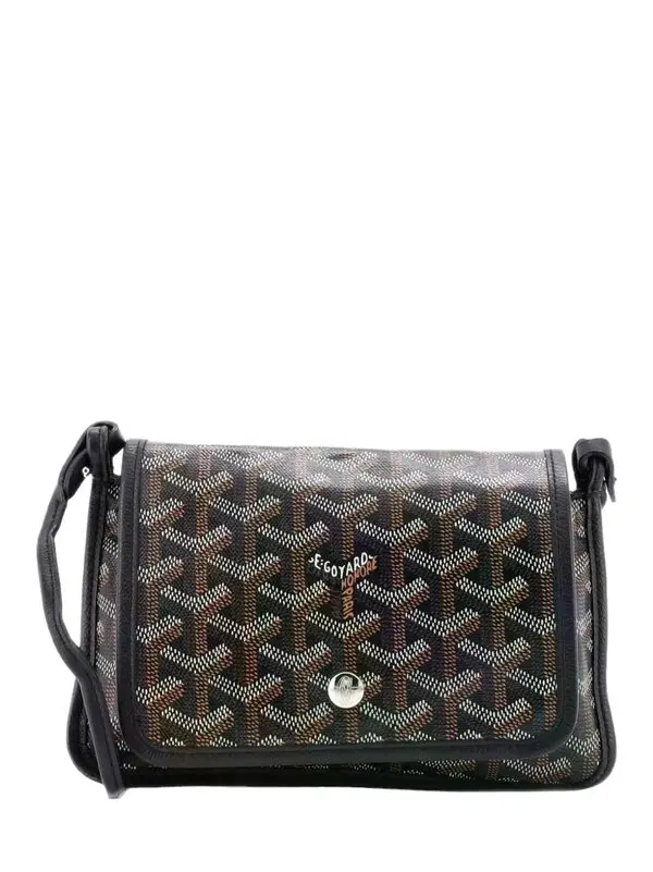 Goyard Plumet Clutch Wallet Coated Canvas Crossbody Bag - Black