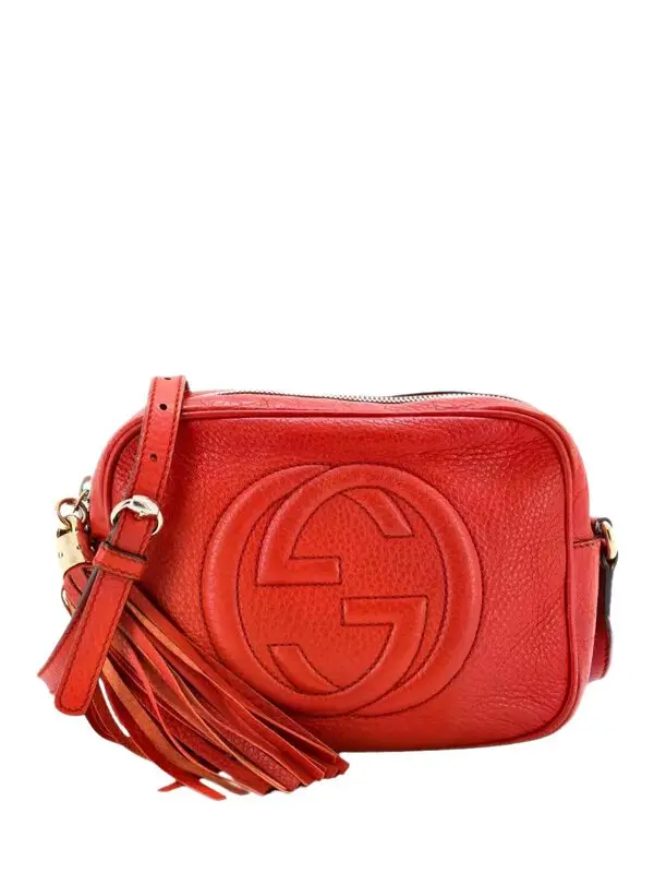 Gucci Soho Disco Leather Small Crossbody Bag - Red