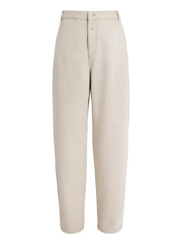 Jacquemus Paysan De-nîmes Wide-leg Denim Trousers - Beige