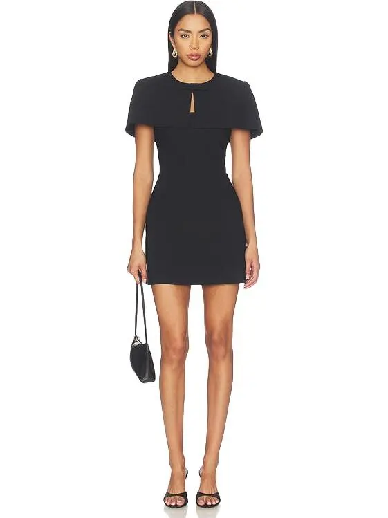 Amanda Uprichard Elyna Capelet Dress - Black