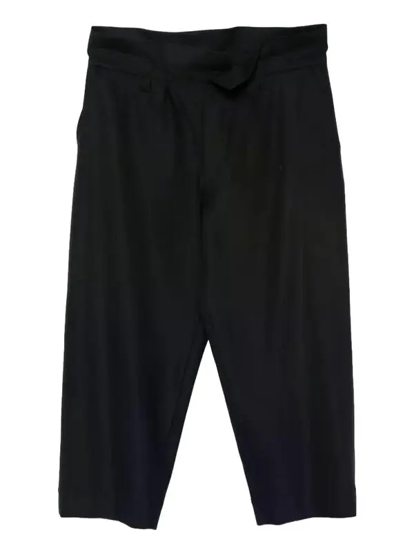 Plan C Belt-loops Palazzo Pants - Blue