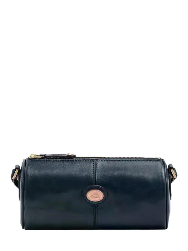 THE BRIDGE Cylindrical-shape Leather Shoulder Bag - Blue