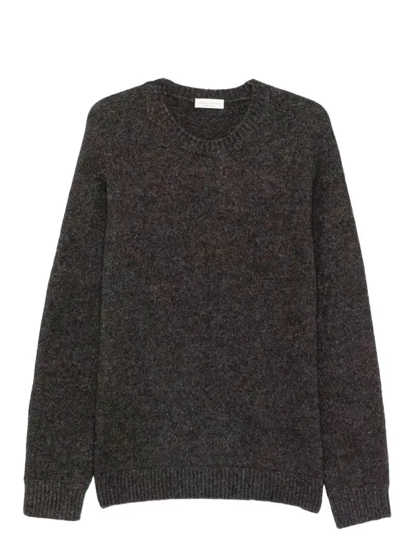 ROBERTO COLLINA Crew-neck Knitted Sweater - Grey