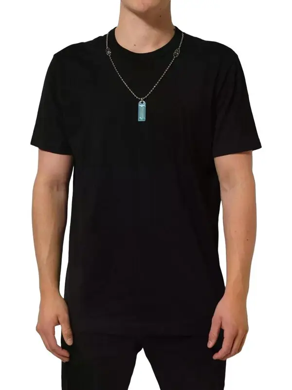 Dolce & Gabbana Dog-tag Necklace T-shirt - Black