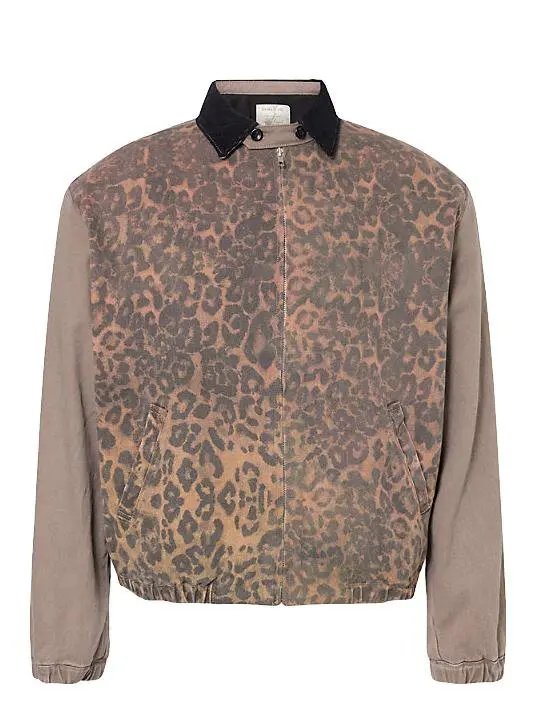 BASKETCASE Panther-print Cotton Jacket - Leopard