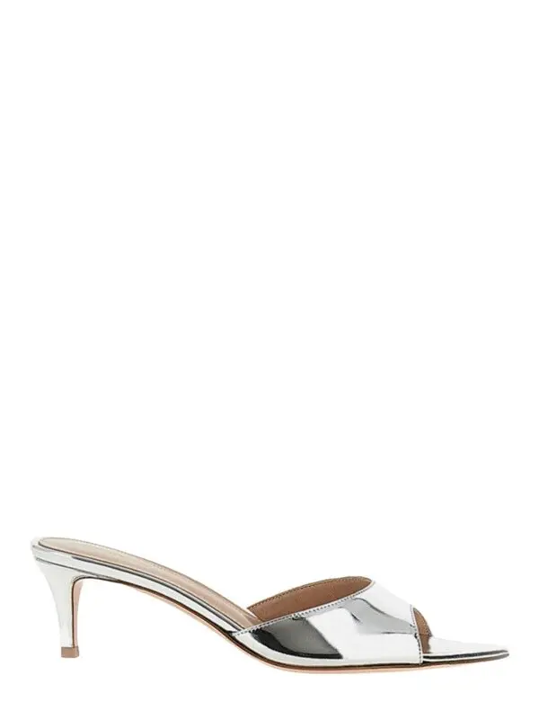 GIANVITO ROSSI Elle 55 Sandals - Silver