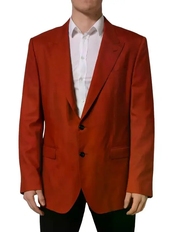 Dolce & Gabbana Single-breasted Cashmere Jacket - Orange