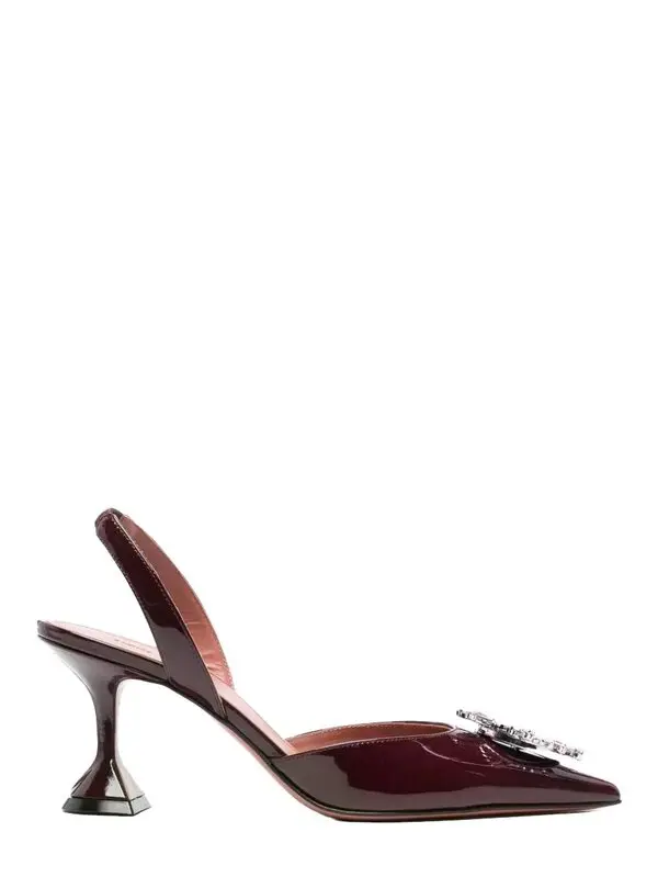 Amina Muaddi Begum Crystal-embellished Pumps - Red