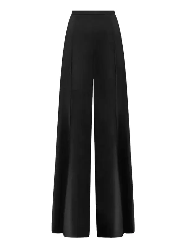 GEMY MAALOUF Pressed-crease Flared Trousers - Black
