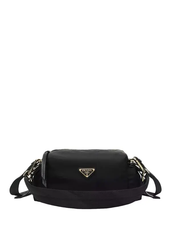 Prada Explore Small Re-nylon And Leather Shoulder Bag - Black