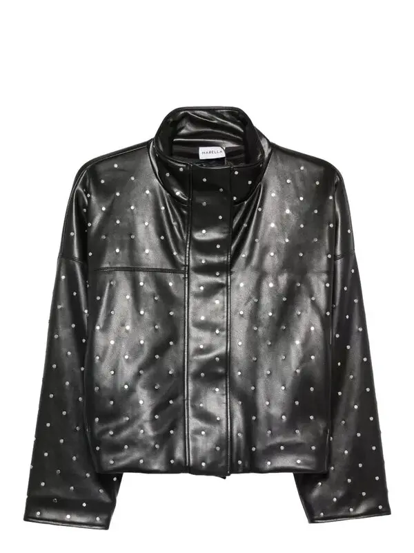 Marella Stud-embellished Biker Jacket - Black