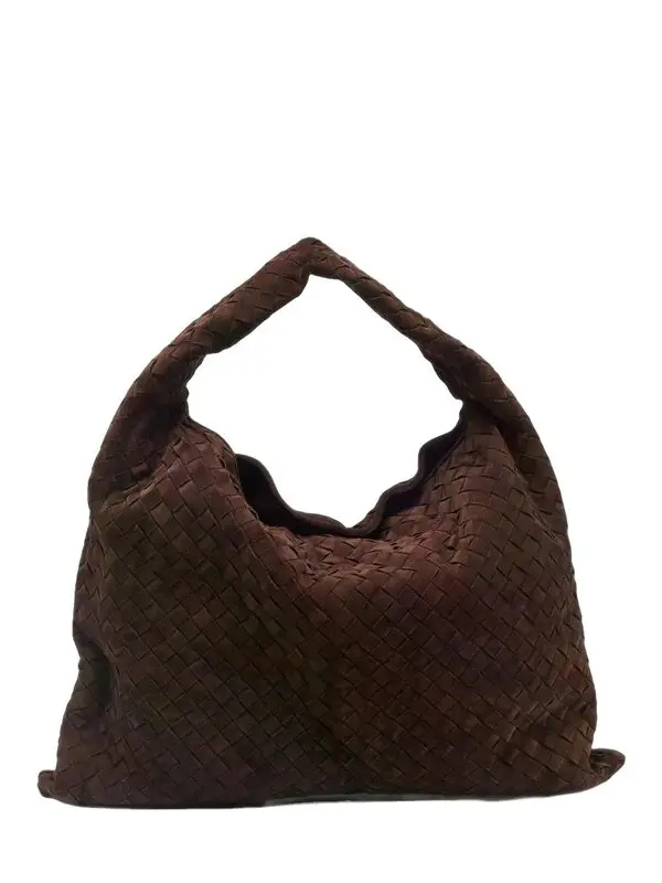 Bottega Veneta Large Hop Intrecciato Tote Bag - Brown