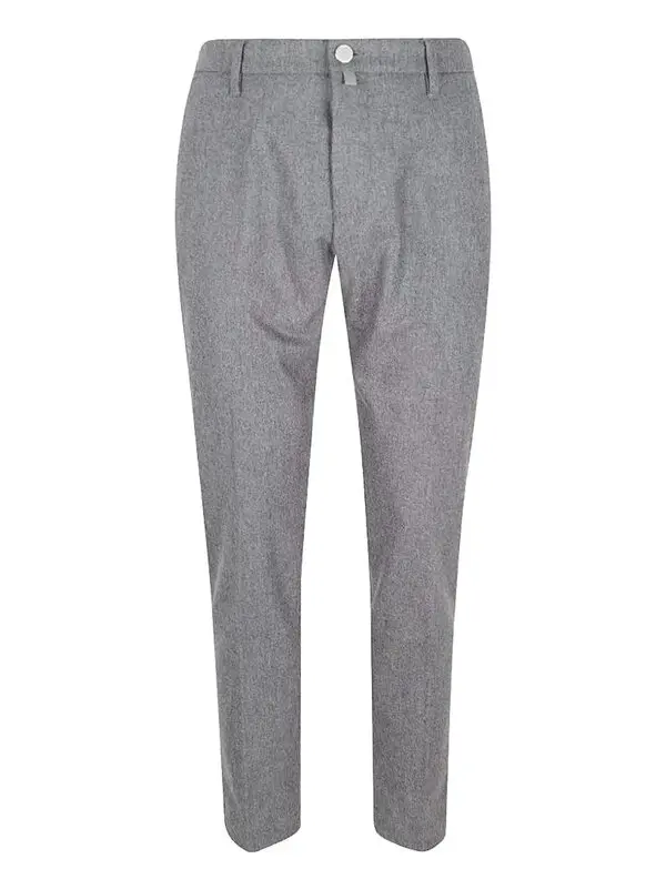 JACOB COHЁN Pressed-crease Tailored Trousers - Grey