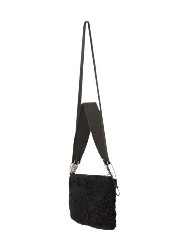ARCS Blade Faux-shearling Tote Bag - Black