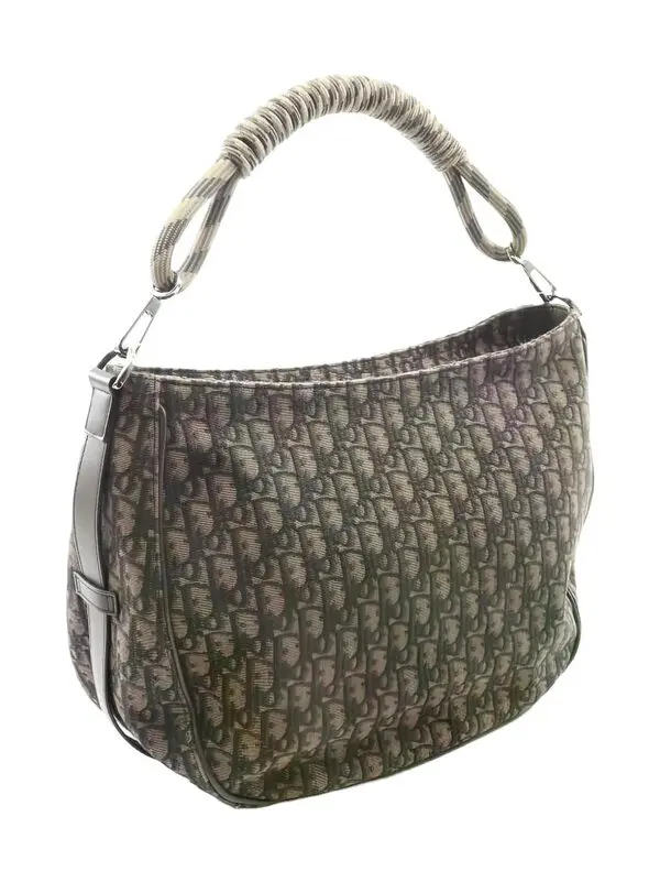 Dior 2000s Rope Handle Saddle Bag - Brown