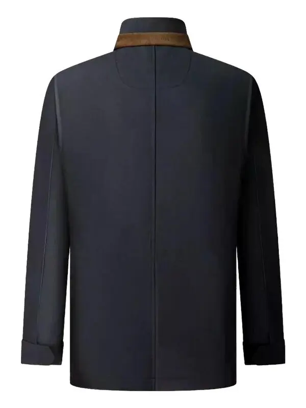 Shanghai Tang Panelled Tang Jacket - Blue