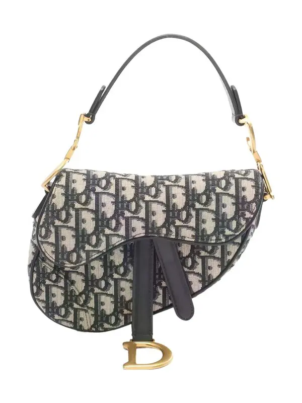 Dior Mini Saddle Oblique Shoulder Bag - Neutrals