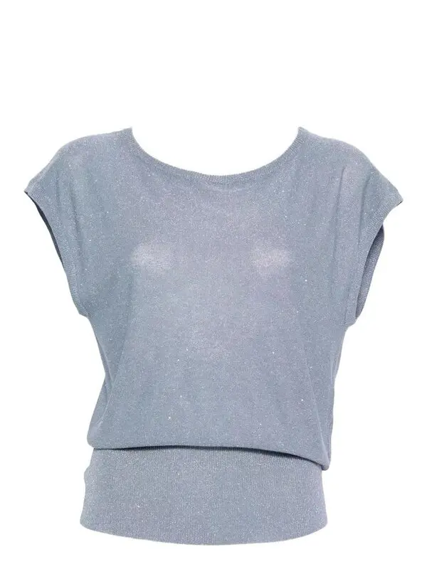 Herno Sequin-embellished Top - Blue