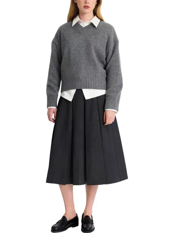 Pringle Of Scotland V-neck Cashmere Sweater - Grey
