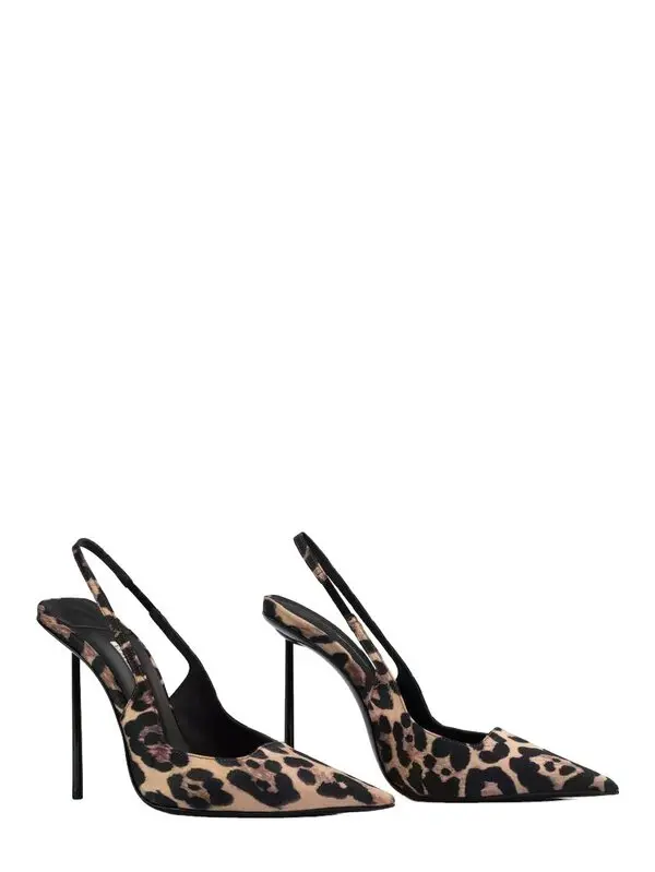 LE SILLA Amelia Leopard-print Slingback Pumps - Neutrals