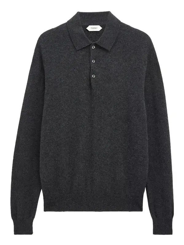 Pringle Of Scotland Long-sleeve Polo Shirt - Grey
