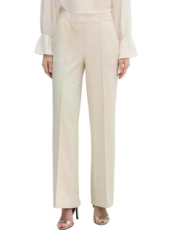 OUI Wide Leg Trousers - Neutrals