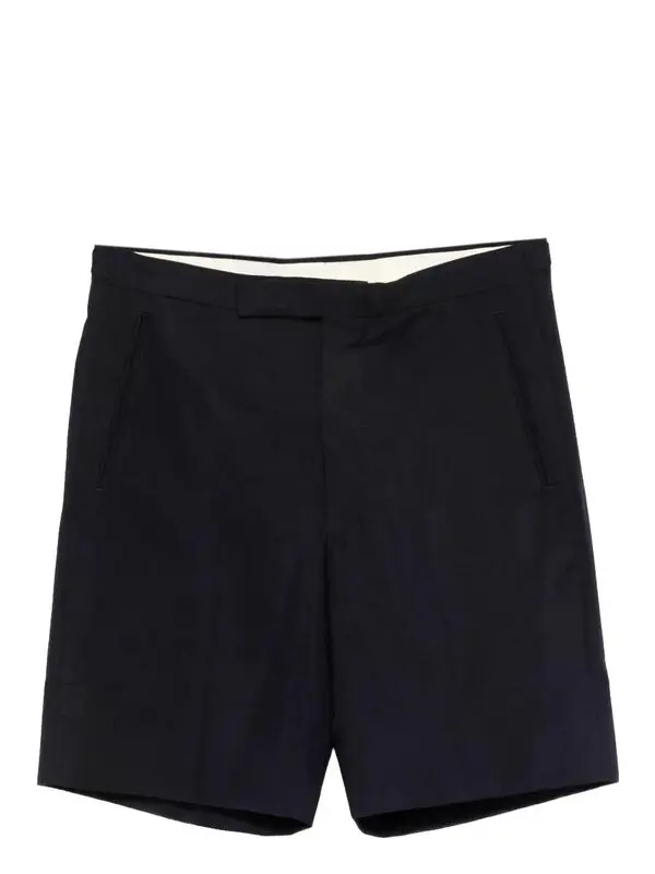 Prada Triangle-logo Shorts - Blue