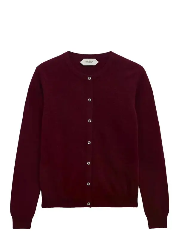 Pringle Of Scotland Crew Neck Cashmere Cardigan - Red