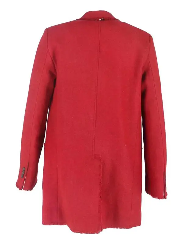 Thom Browne Single-breasted Frayed Blazer - Red