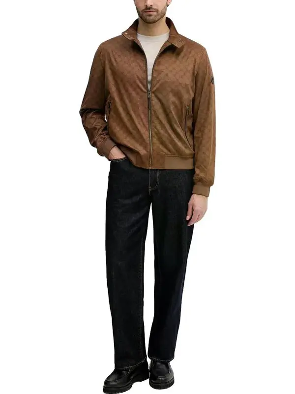 JOOP! Patterned Zip Fastening Jacket - Brown
