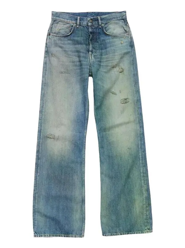 Acne Studios 2021 Regular Fit Wide Leg Jeans - Blue