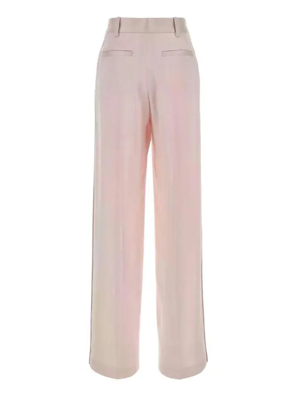 JIL SANDER Pastel Satin Finish Pleated Trousers - Pink