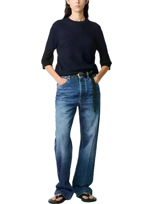 Studio Nicholson Seren Ribbed Top - Blue