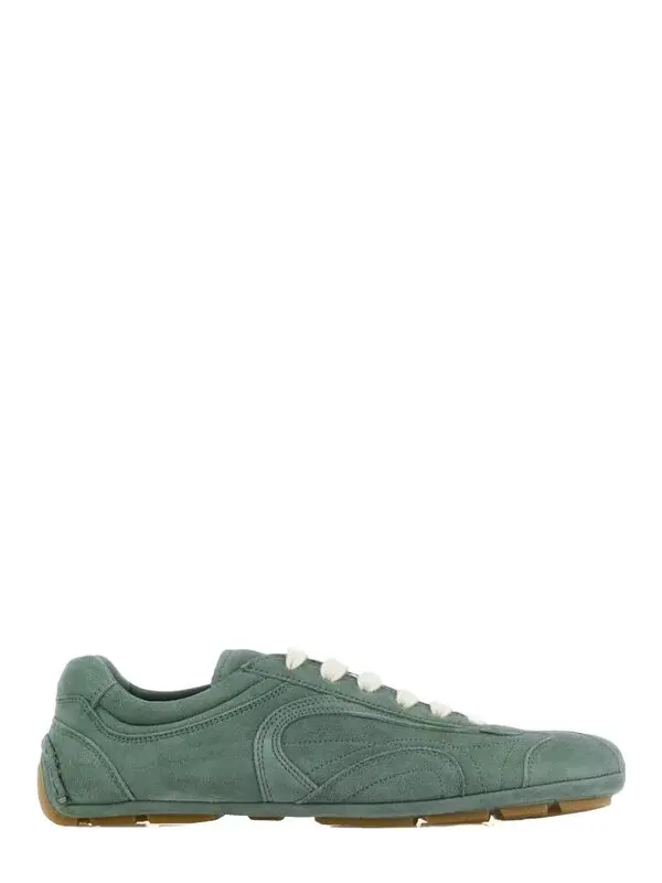 Prada Montecarlo Suede Sneakers - Green